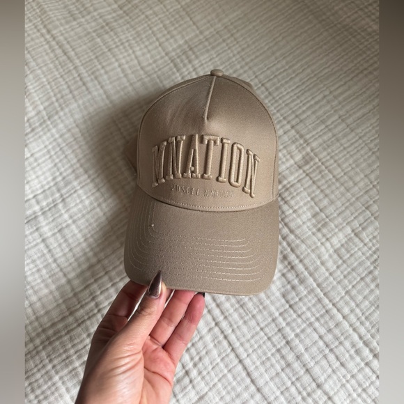 Accessories | Tan Embroidered Cap | Poshmark